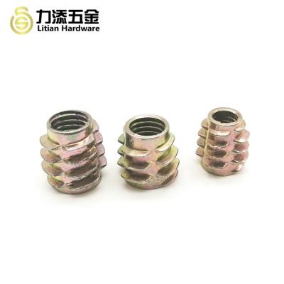 中国 鉄3/8-16の」木製の又のあるM5 M6のサイズのための通されたナットは電流を通した 販売のため