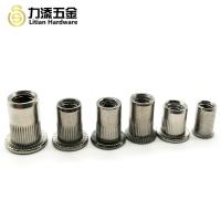 China Cold Galvanized Blind Rivet Nuts , Flat Head Rivet Nut M8 M10 for sale