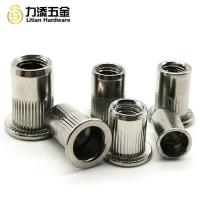 China Cold Galvanized Blind Rivet Nuts , Flat Head Rivet Nut M8 M10 for sale