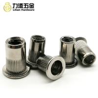 China Cold Galvanized Blind Rivet Nuts , Flat Head Rivet Nut M8 M10 for sale