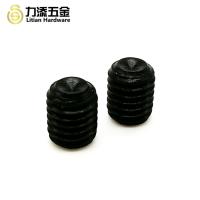 China DIN 916 Black Hexagon Socket , Grub Screw Cup Point Spring Set Screw Titanium for sale