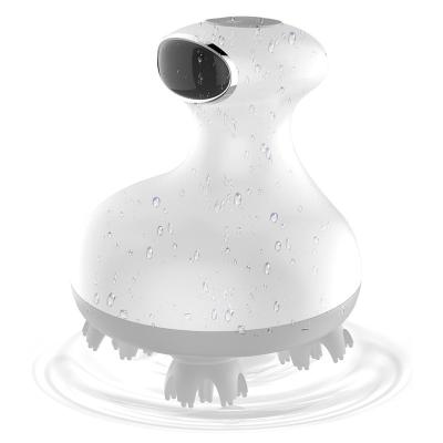 China Wireless waterproof electric scalp massager for anti-hair loss kneading vibration and health care for sale