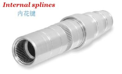 China Blind Hole Internal Spline Machining Solution Blind Hole Internal Spline Motor Shaft for sale