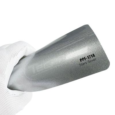PPF Wrap Stars Couleur argentée 8mil Film de protection contre le changement de couleur