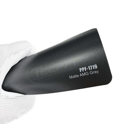 China 1.52x16m / 60inchx53ft PPF-1719 Mat AMG Grijze Kleurverandering Verfbeschermingsfilm 8mil Dikte Kleur Te koop