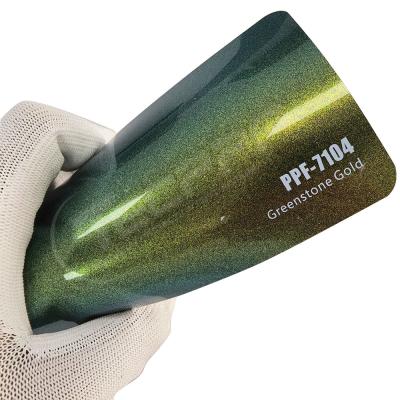 중국 PPF-7104 자동차 스크래치용 그린스톤 골드 컬러 페인트 보호 필름 판매용