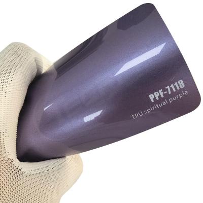 중국 PPF-7118 자동차 스크래치에 대한 영적 보라색 색상 페인트 보호 필름 판매용