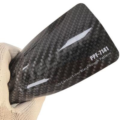 중국 PPF-7141 5D 탄소 섬유 검은 험한 패턴 차 스크래치에 대한 색상 페인트 보호 필름 판매용