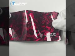 도장 탄소 붉은 페인트 바위 칩 보호 필름 8 밀리