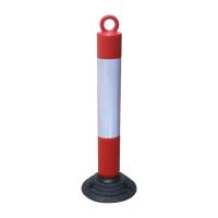 China Flexible Traffic Bollard Post PU PVC Road Warning Delineator 450mm-1200mm Height for sale