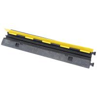China Industrial Rubber Cable Protector Speed Bump 30T Load 900mm Length for sale