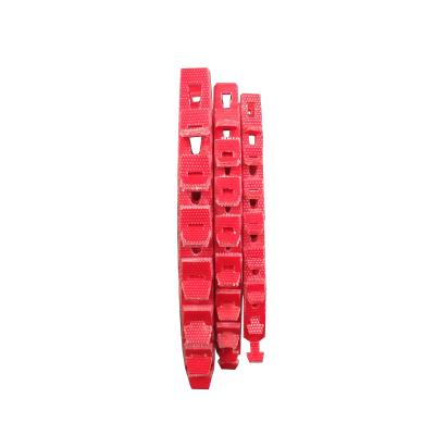 China Adjustable Type C Red PU Link V Belt for sale