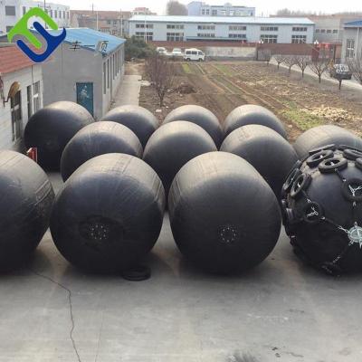 China Used for protecting fuel ship with ribbed type pneumatic marine rubber fender for sale