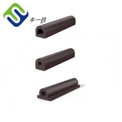 China Solid BV CCS approved DD Rubber Bumper Fender, EPDM and Rubber Easy Install D type Boat Fender for sale
