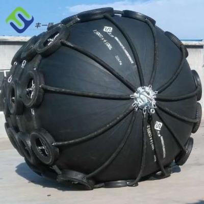 China D2.0*L3.5m pneumatic ship rubber fender in black for sale