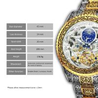 China Mechanical Skeleton Automatic Watch For Men 3ATM Waterproof for sale