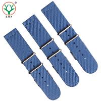 China Breathable 22mm Nylon Watch Strap for sale
