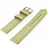 China Solid Color 24mm Canvas Strap Watch Band Custom Shape for sale