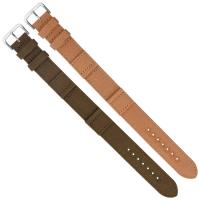 China One piece Genuine Sailcloth Watch Strap , 20mm Canvas Strap solid color for sale