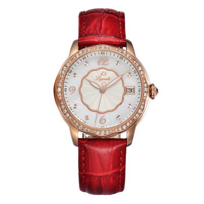 Cina Fustighi il diamante di lusso di Noctilucous dell'orologio meccanico automatico della cinghia in vendita