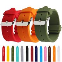 China OEM Classical Quick Release Silicone Rubber Watch Strap 22mm for sale