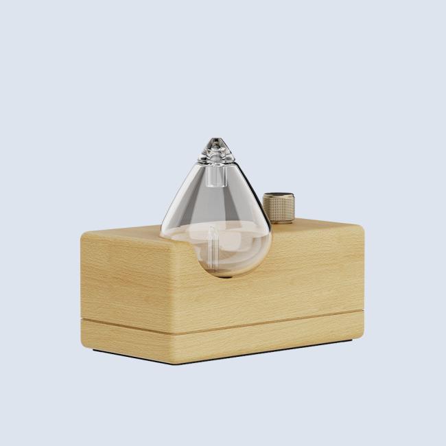 Natural Beech Wood 2600mAh Lithium Battery Aroma Diffuser Machine with ...