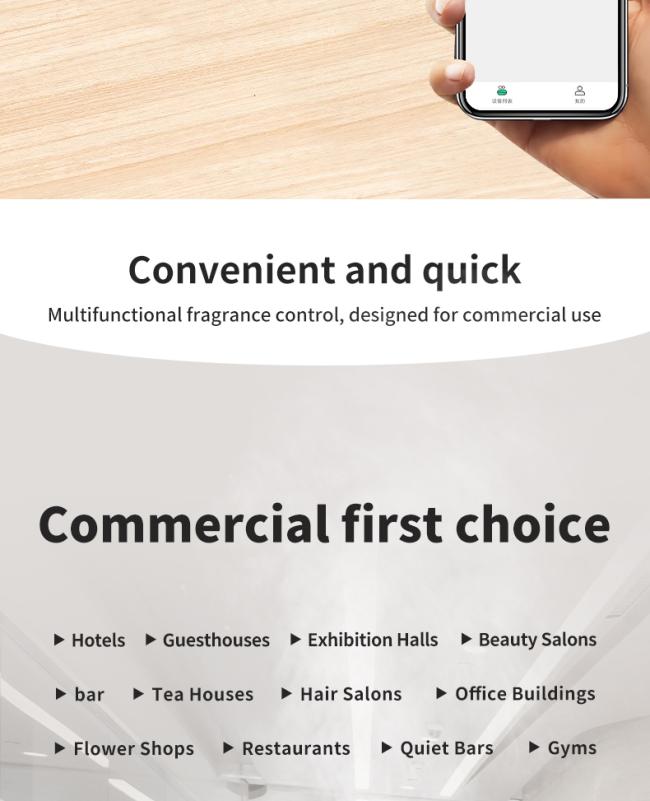 Residences Intelligent Essential Oil Diffuser in commercial environment