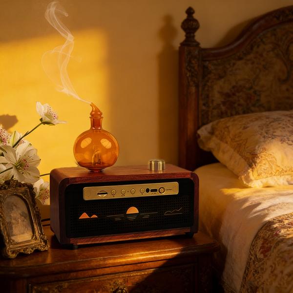 Quality Hand Polished Solid Wood Base Office Home Aroma Diffuser 100cbm Coverage for sale