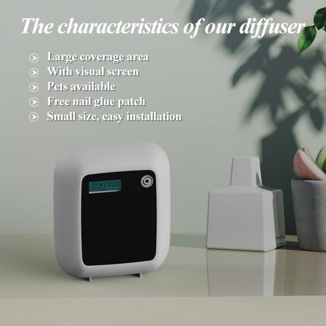 MY01 Aroma Diffuser front view showing sleek design and control panel