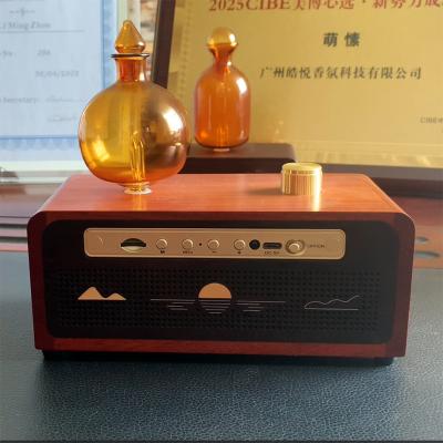 China Wood Aroma Diffuser with Hand-polished Solid Wood Base, Cold-air Diffusion, and 100cbm Coverage for Home and Office for sale
