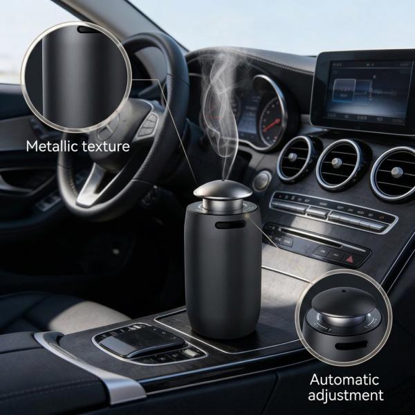 Quality Aluminum Alloy Aromatherapy Car Diffuser 15ml Oil Capacity Home Auto Air Diffuser for sale