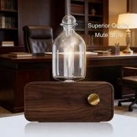 Quality Hand Blown Glass Vessel Aromatherapy Aroma Diffuser With Natural Wood Grain for sale