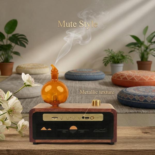 Quality 100cbm Coverage Luxurious Modern Home Aroma Diffuser With Bluetooth Audio for sale