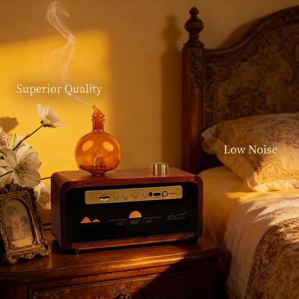 Quality Hand Polished Solid Wood Base Office Home Aroma Diffuser 100cbm Coverage for sale