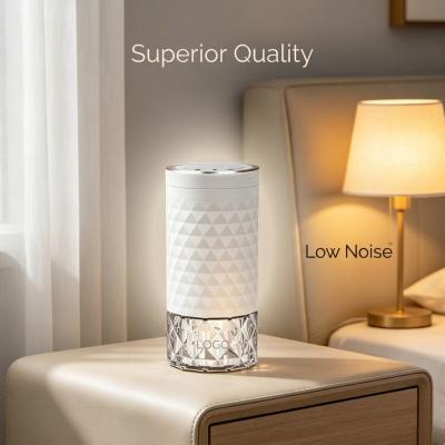 China Bluetooth App Control Low-Noise Aroma Diffuser with 80 mL Visualized Glass Essential Oil Bottle for sale