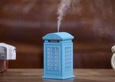 China humidificador ultrassônico britânico do ar de USB da cabine de telefone do vintage criativo do diodo emissor de luz 300ml à venda