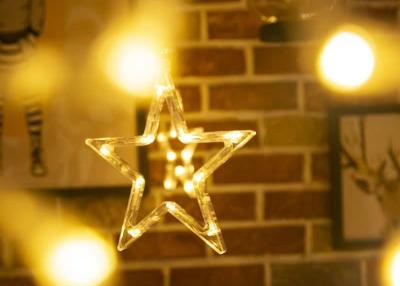 Cina La sicurezza ricaricabile di Natale della lampada di notte della cascata ha condotto le luci della stella della tenda in vendita