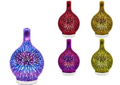 Cina macchina ultrasonica di vetro di aromaterapia dei fuochi d'artificio 5V della multi di colore 3D luce notturna di aromaterapia in vendita