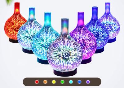 Cina macchina ultrasonica di vetro di aromaterapia dei fuochi d'artificio 5V della multi di colore 3D luce notturna di aromaterapia in vendita