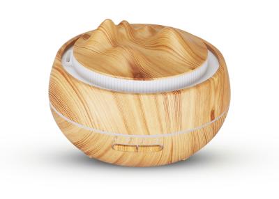 China Humidificador oco do aroma da grão da madeira de 400ML Mountain View para o quarto à venda