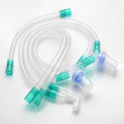 China Medical Aedeatric Breathing Circuit Tube Customizable Disposable Anesthesia Breathing Circuit Corrugated Te koop