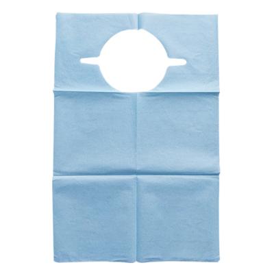 Cina Waterproof Disposable Dental Supplies PE Film + Paper Child Adult Bib Aprons in vendita