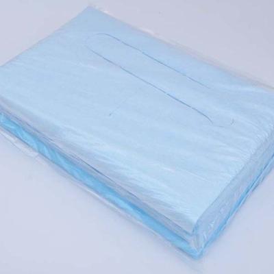 China Hospital Disposable Dental Supplies Adult  Square Waterproof Disposable Medical Bibs à venda