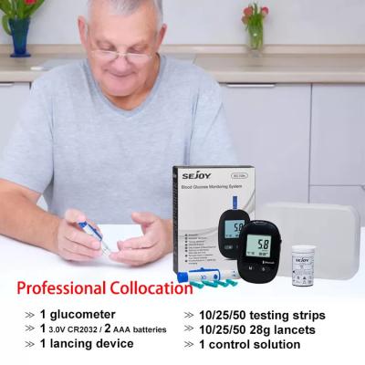 Cina ISO15197 CE0197 Glucometre Glucose Monitor Glucometer Blood Glucose Meter with Test Strips in vendita