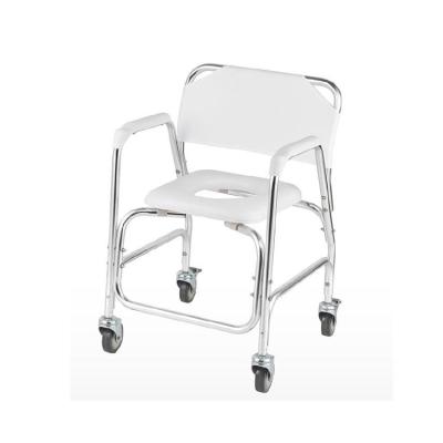 Cina Foldable  Durable Medical Equipment  Aluminum Commode Wheel Chair With Bedpan in vendita