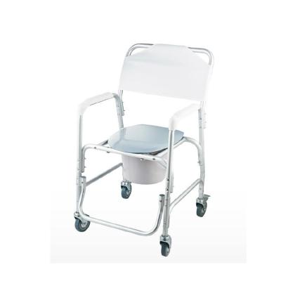 Cina Foldable  Durable Medical Equipment  Aluminum Commode Wheel Chair With Bedpan in vendita