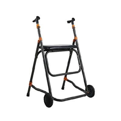 Cina 2 Wheels Aluminum Medical Folding Rollator Walker With Seat in vendita