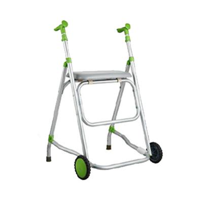 Cina 2 Wheels Aluminum Medical Folding Rollator Walker With Seat in vendita
