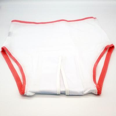 China 100% Cotton Washable and Reusable Protective Brief Insertion Pocket Incontinent Pants zu verkaufen