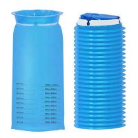 Quality Custom Disposable Emesis Bags Blue Car Nausea Bags Vomit Bags For Motion Travel for sale